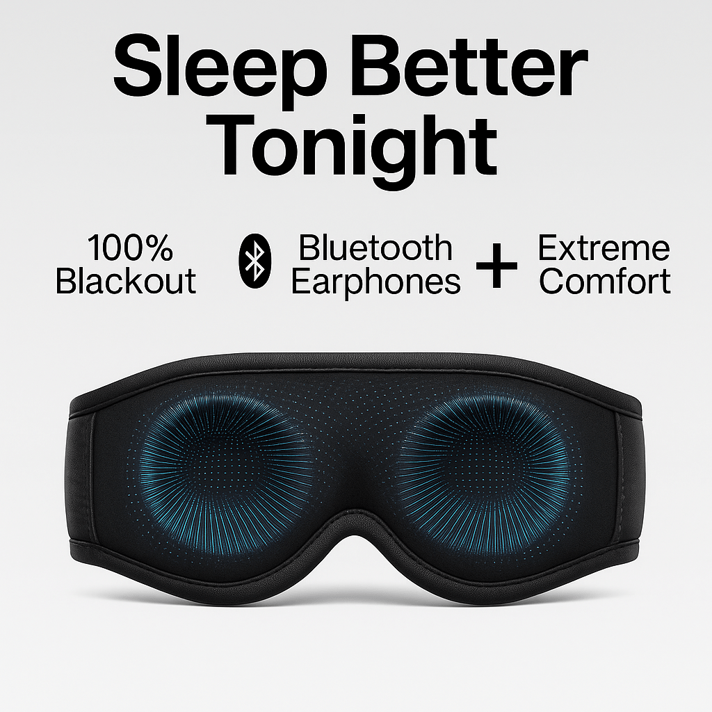 Bluetooth Sleep Mask with Built-in Speakers | Zzzly